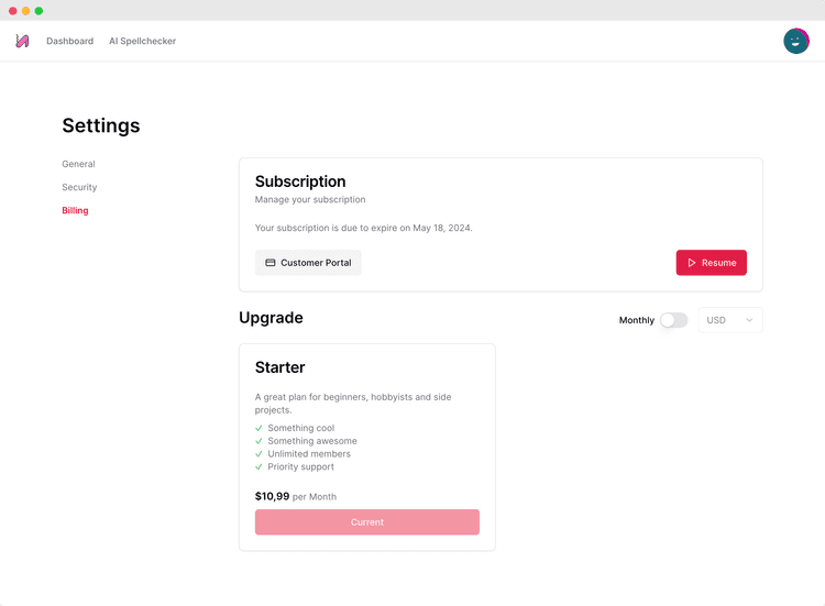 staarter.dev - The ultimate SaaS starter kit