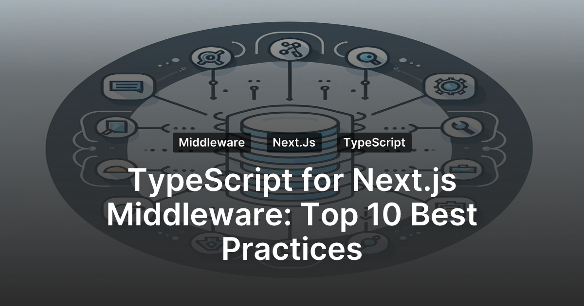 TypeScript for Next.js Middleware: Top 10 Best Practices - staarter.dev TypeScript for Next.js Middleware: Top 10 Best Practices - staarter.dev